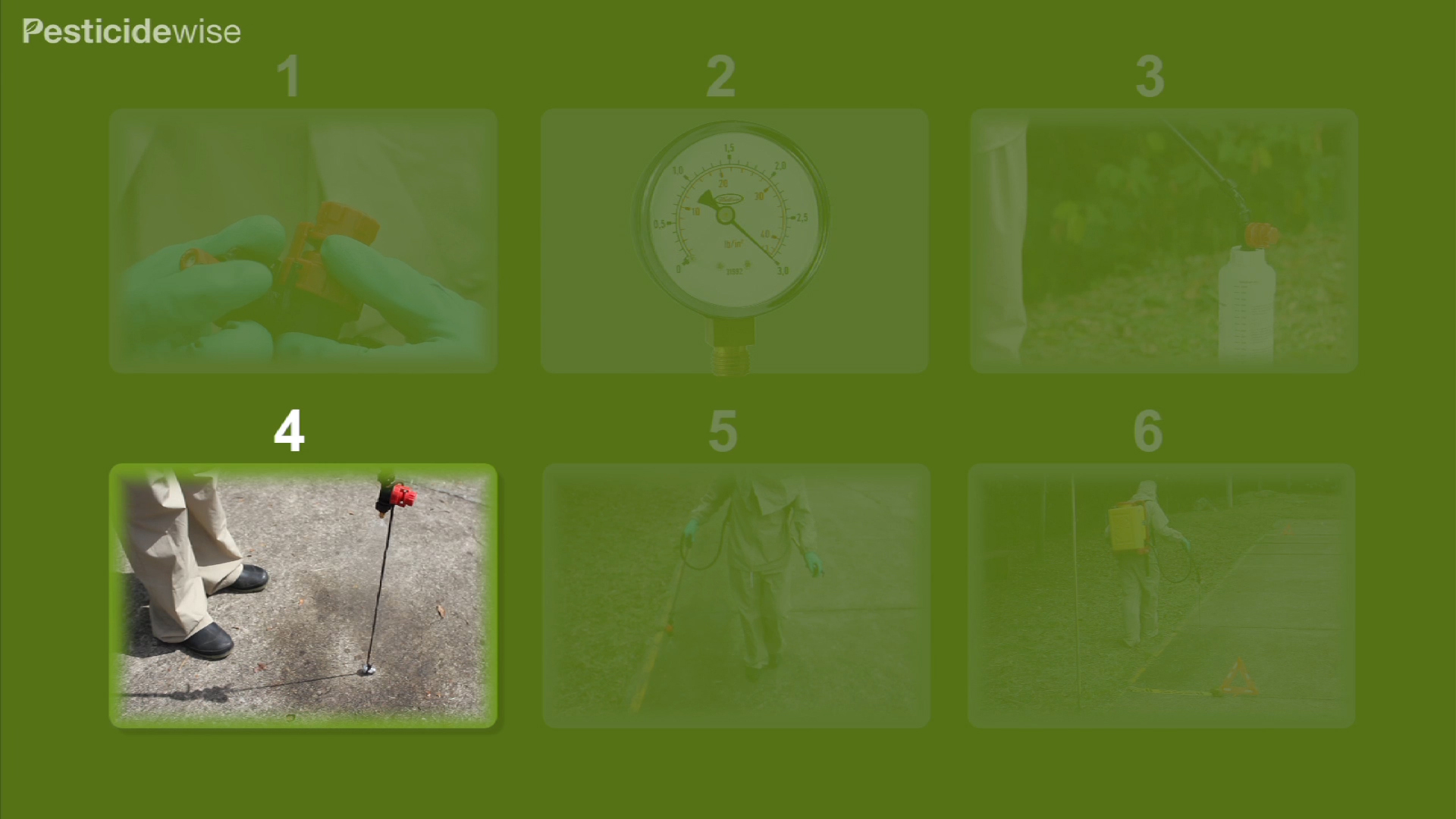 Step 4 of 6 - calibrating your knapsack sprayer for pesticide dose and ...